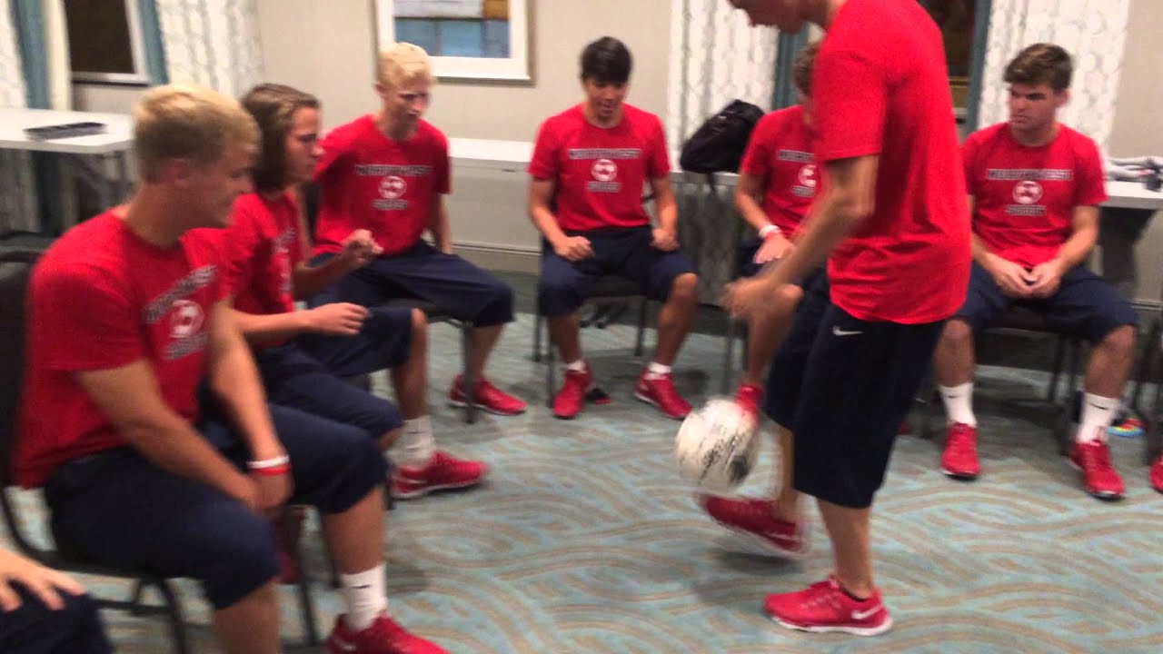Northwest Men's Soccer Bin Header Challenge - YouTube