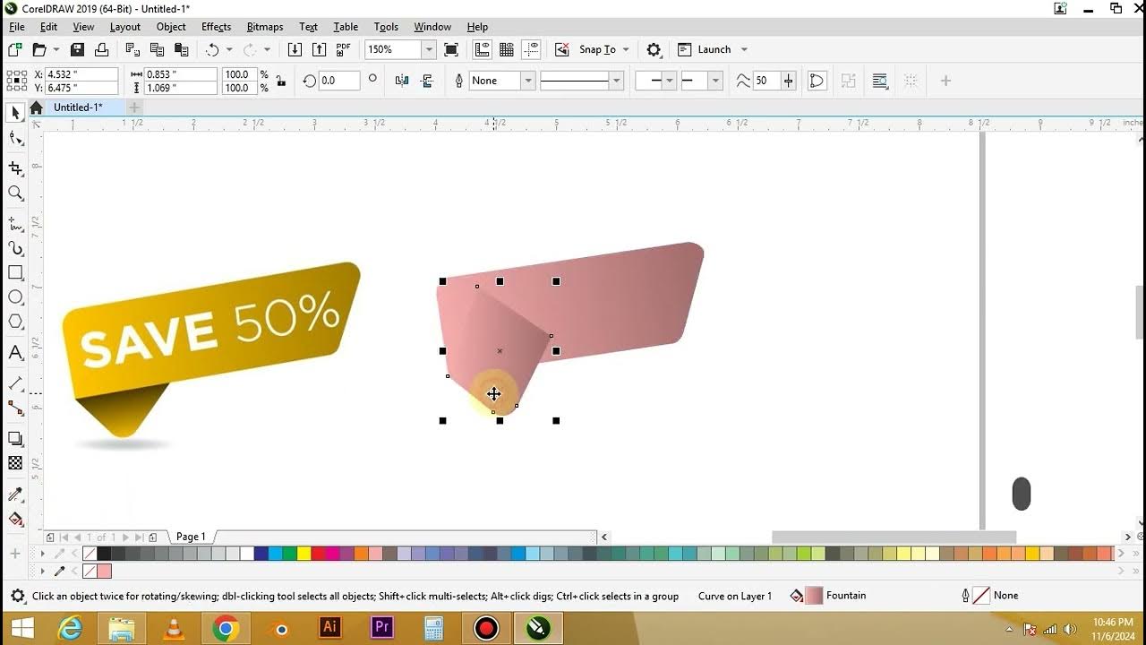 Easy Lable Design In CorelDraw | CoreldrawFever Studio - YouTube