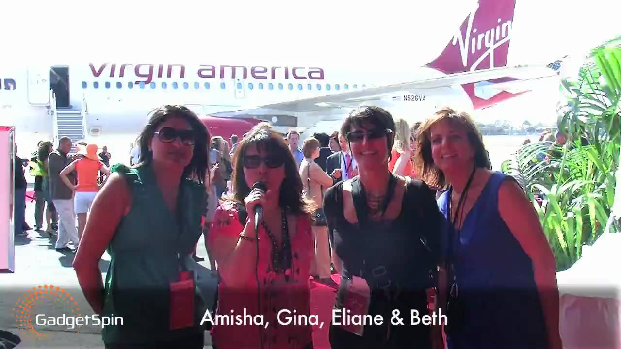 Virgin America launches flight to OC with star-studded event - YouTube