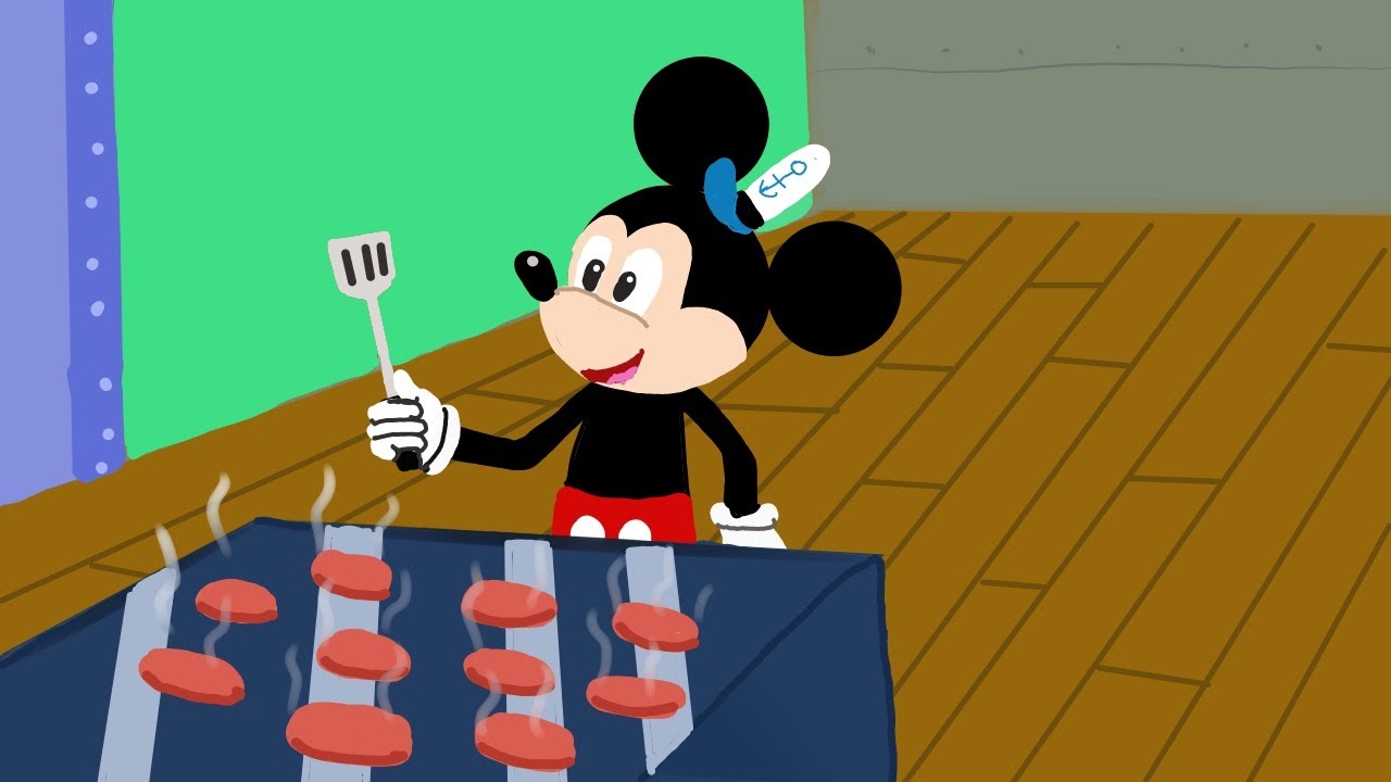 Mickey Mouse Clubhuouse Cooking Krabby Patty in The Krusty Krab - YouTube