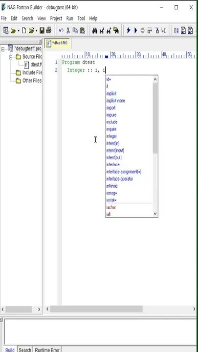06 Lets Debug Program Debugging Is Simple With The Fortran Builder Youtube 6377