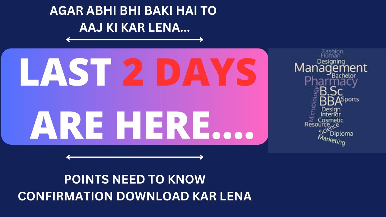 LAST 2 DAYS ARE HERE - YouTube