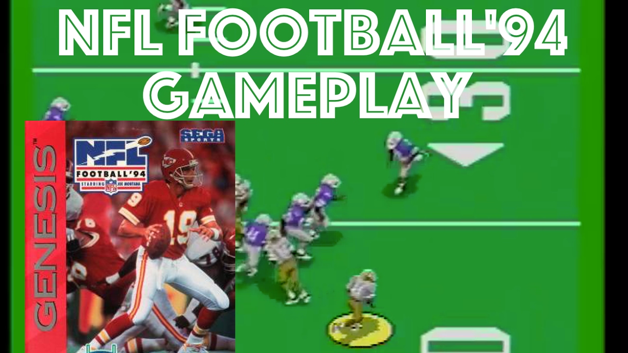 NFL Football 94 Starring Joe Montana - Sega Genesis Gameplay (Super ...