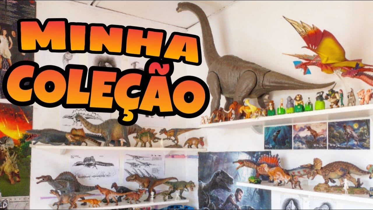 MOSTRANDO TODA A MINHA COLEÇÃO DE DINOSSAUROS E MAIS/ All My Dinosaur ...