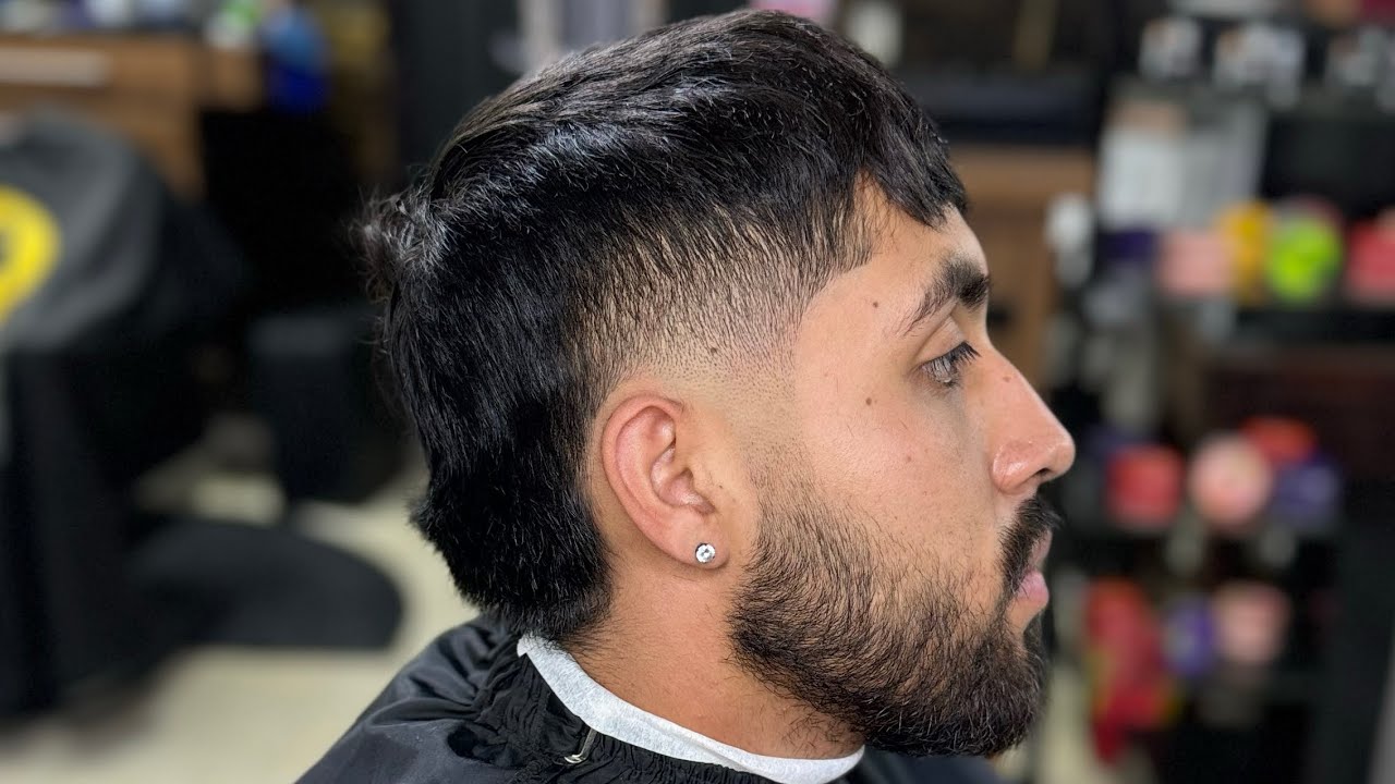 Tutorial de barbería, corte de cabello Mullet desvanecido paso a paso ...