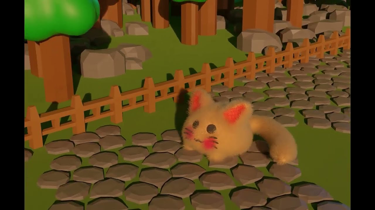 Walking cat Blender animation - YouTube