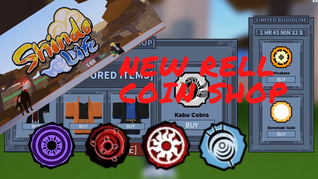 Roblox Shindo Life Rell Coin Shop! - YouTube