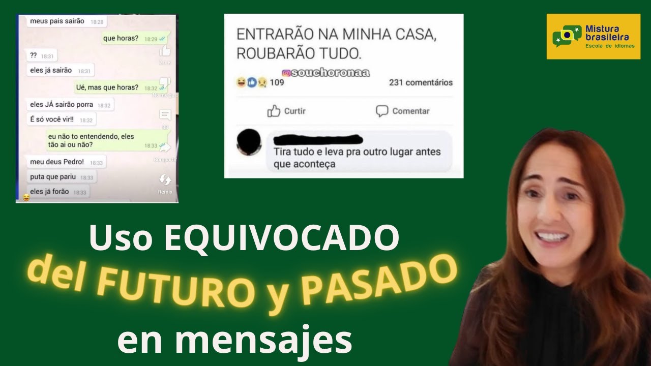 Uso equivocado del futuro y pasado en portugués - YouTube
