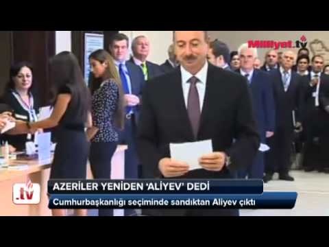 Azeriler yeniden 'Aliyev' dedi