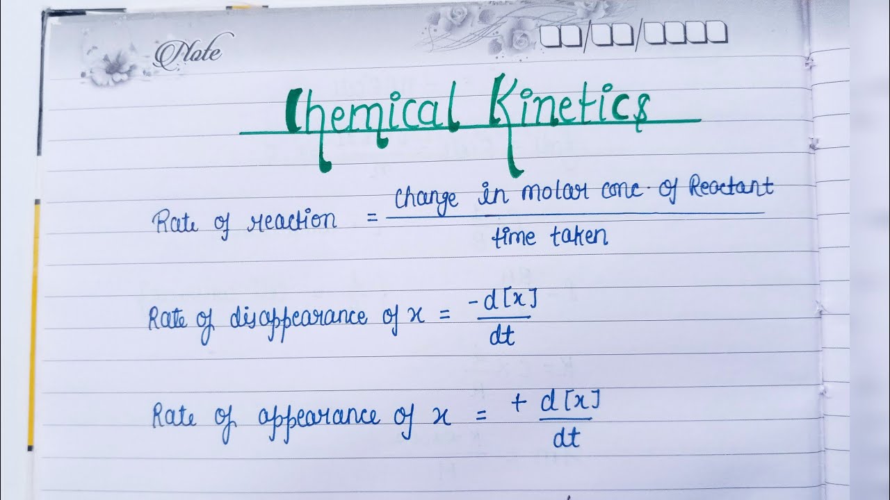 Chemical kinetics || Formula || Class 12 Chemistry @PratimaEduWorld ...