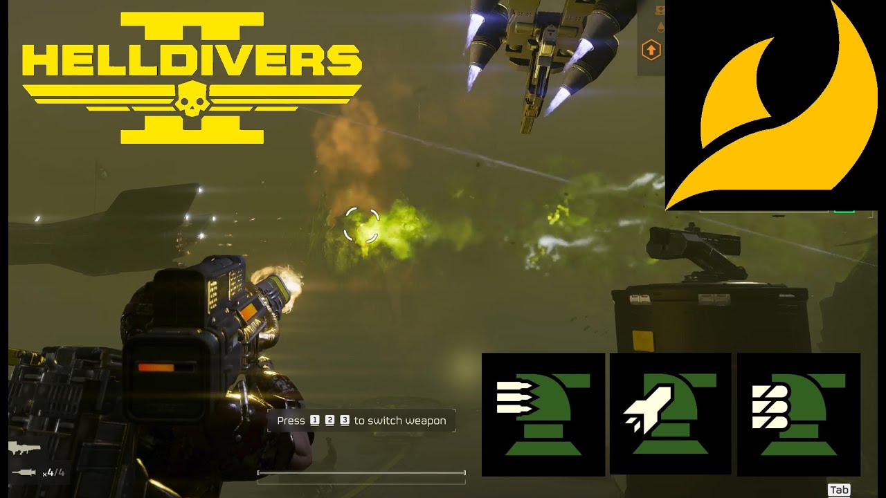 Helldivers 2 - Tri-Turrets Trolling (Bugs, Super Helldive) - YouTube