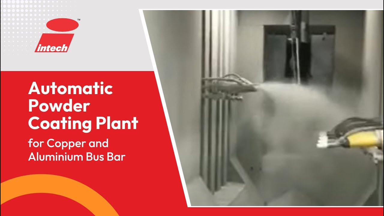 Automatic Powder Coating Solution for Bus bar | Intech Surface Coating - YouTube