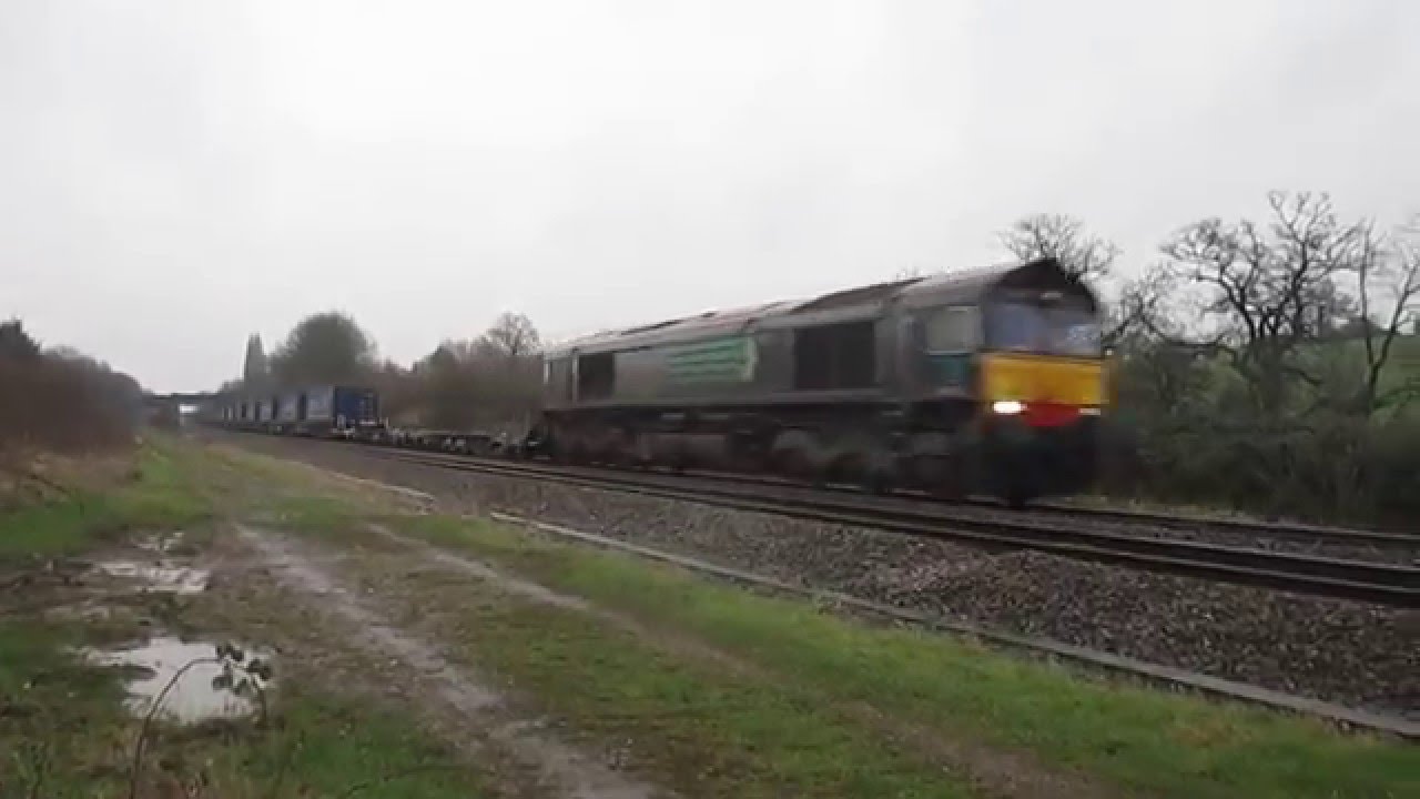 DRS 66432 passing Churchdown on the 4V38 Daventry - Wentloog Saturday ...