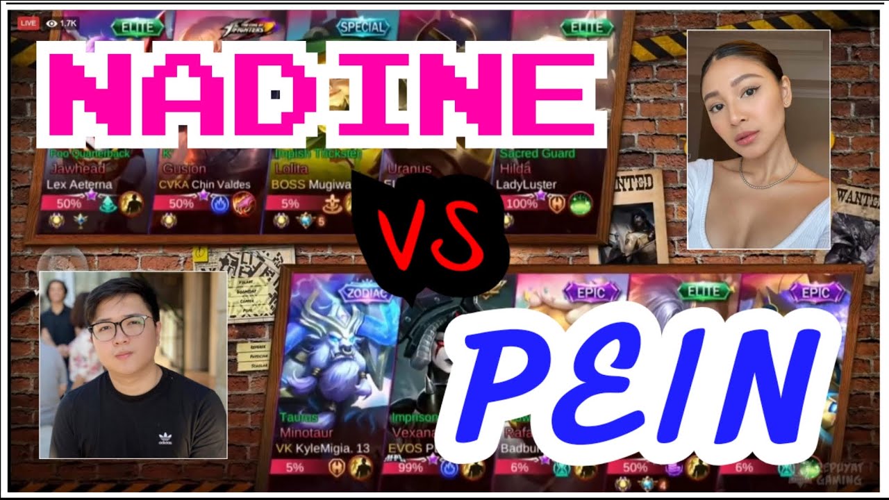 NADINE VS PEIN (MOBILE LEGENDS BANG BANG) - YouTube