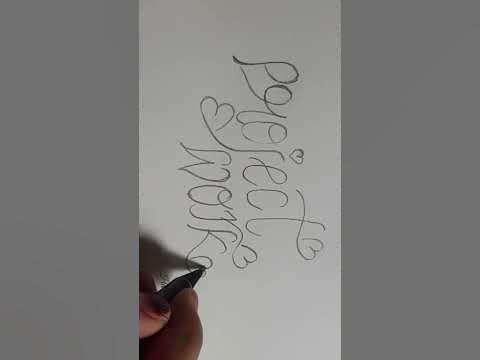 How to write project work in style | Beautiful English handwriting ...