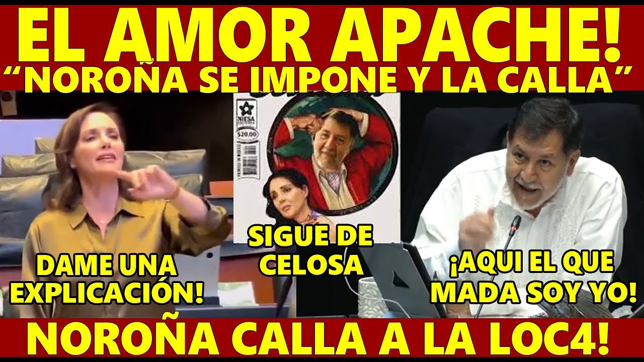 SIGUE EL AMOR APACHE entre el Bellaco y Lilly Téllez. Bien por Noroña por mandarla callar otra ...