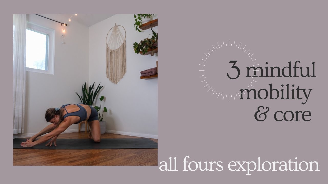 // 15 minute mindful mobility & core // ALL FOURS EXPLORATION - YouTube