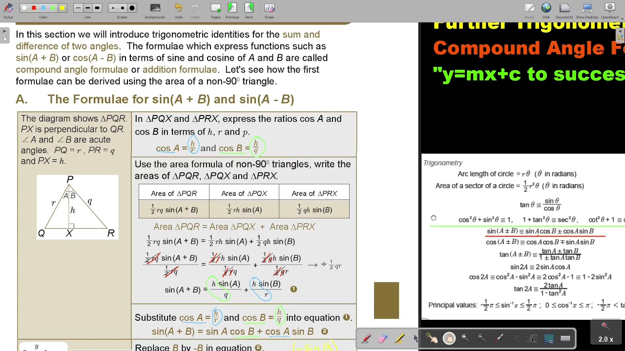 10 4 Compound Angle Formulae Part 1 - YouTube