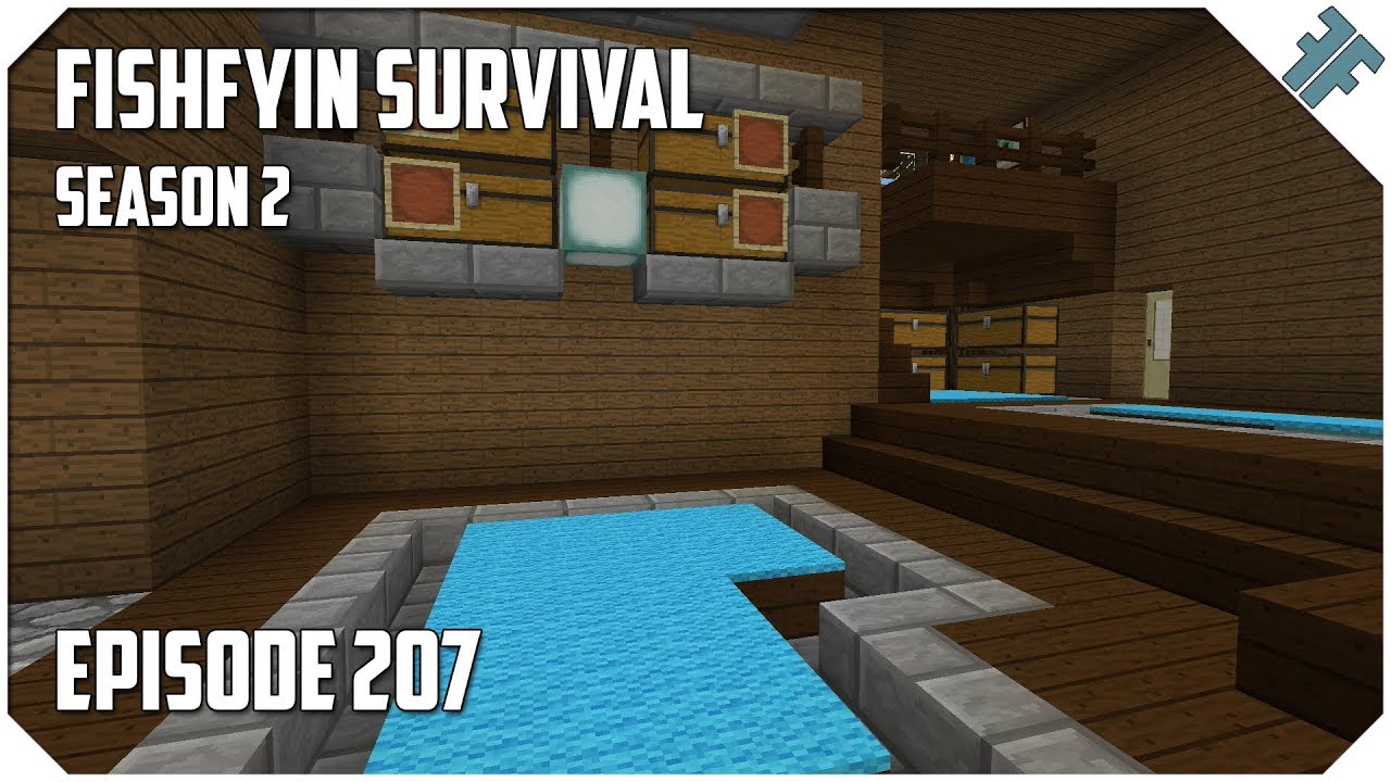 Minecraft Survival - S2E207 - "The Miniature Fishing Shack Interior ...