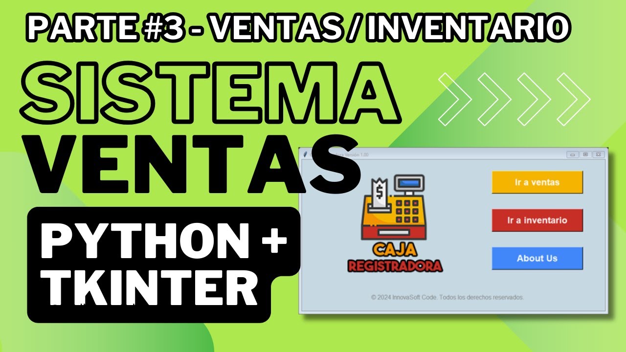 Tutorial sistema de ventas con Python Tkinter - Parte #3 - YouTube