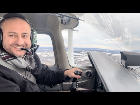 Power off short approach landing on a narrow runway - YouTube