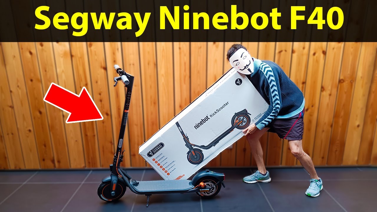 Segway Ninebot KickScooter F40E electric scooter – Complete unboxing ...