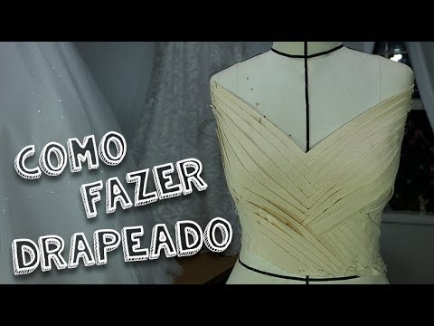 Aprendendo a fazer drapeado - Moulage - YouTube