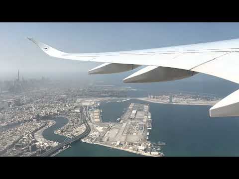 Lufthansa LH639 · Dubai to Munich · Airbus A350-900