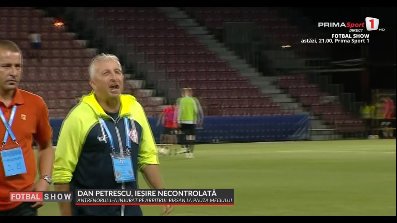 Dan Petrescu l-a ÎNJURAT crunt pe arbitru. Imagini incredibile: „Băi ...