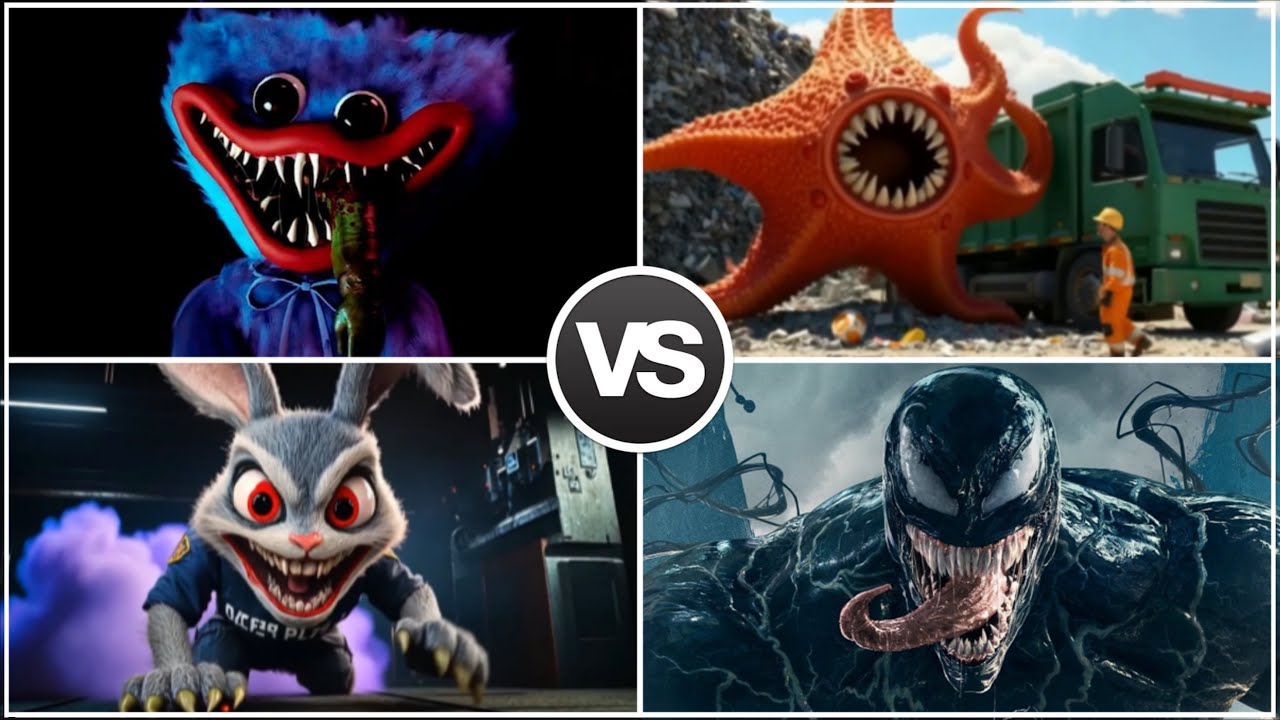 Poppy playtime 4 exe 🆚 Monster exe🆚 Zootopia exe 🆚 Venom exe - YouTube