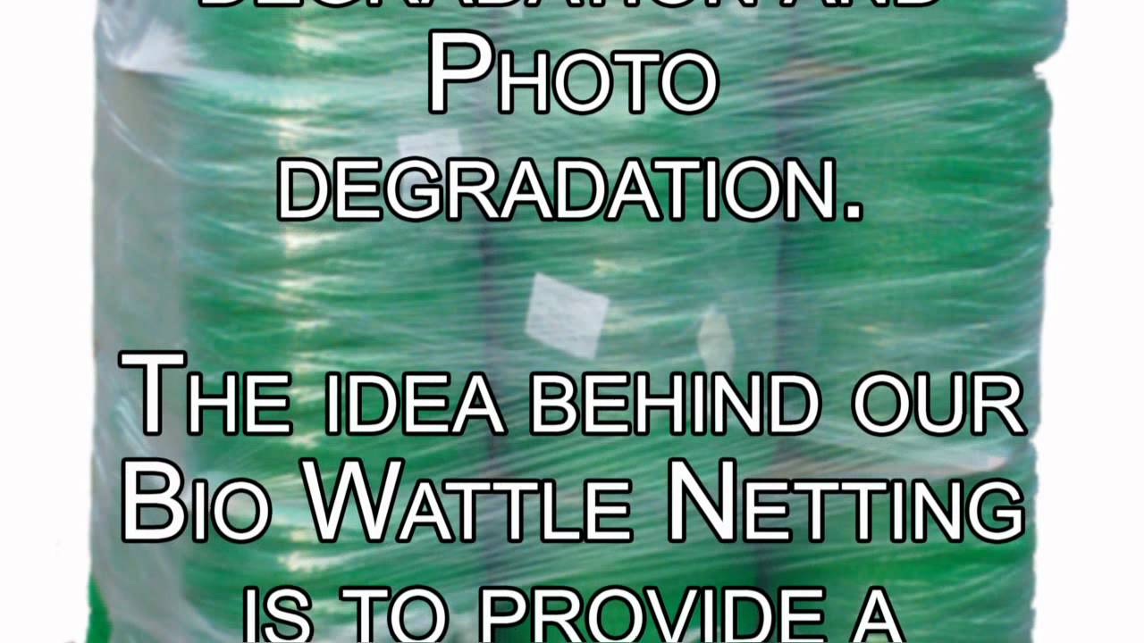 Quadel Industries: Bio Wattle Netting - YouTube