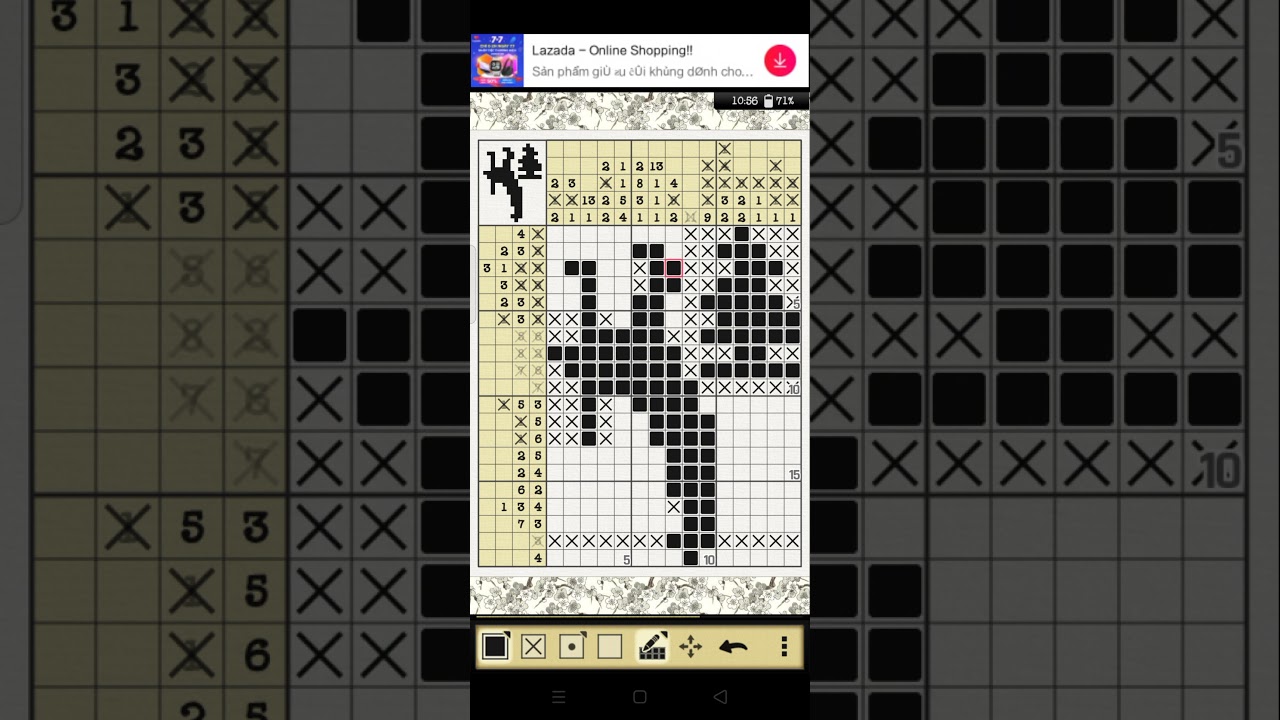 Nonograms _ 15-20 Black and White _ PENGUIN - YouTube