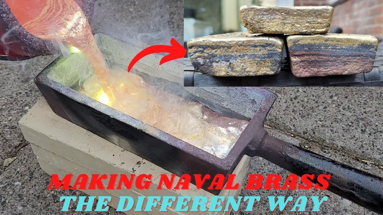 Making naval brass a different way - Devil Forge - YouTube