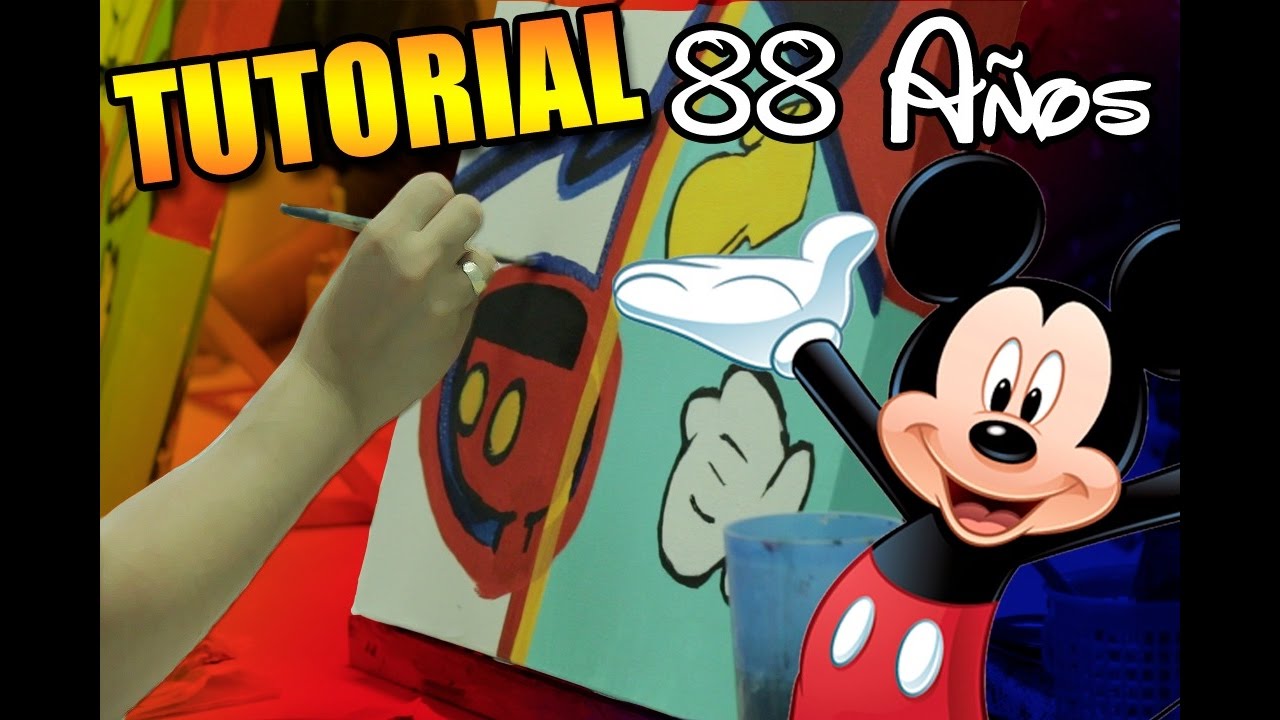 Dibujo Abstracto de Mickey Mouse - YouTube