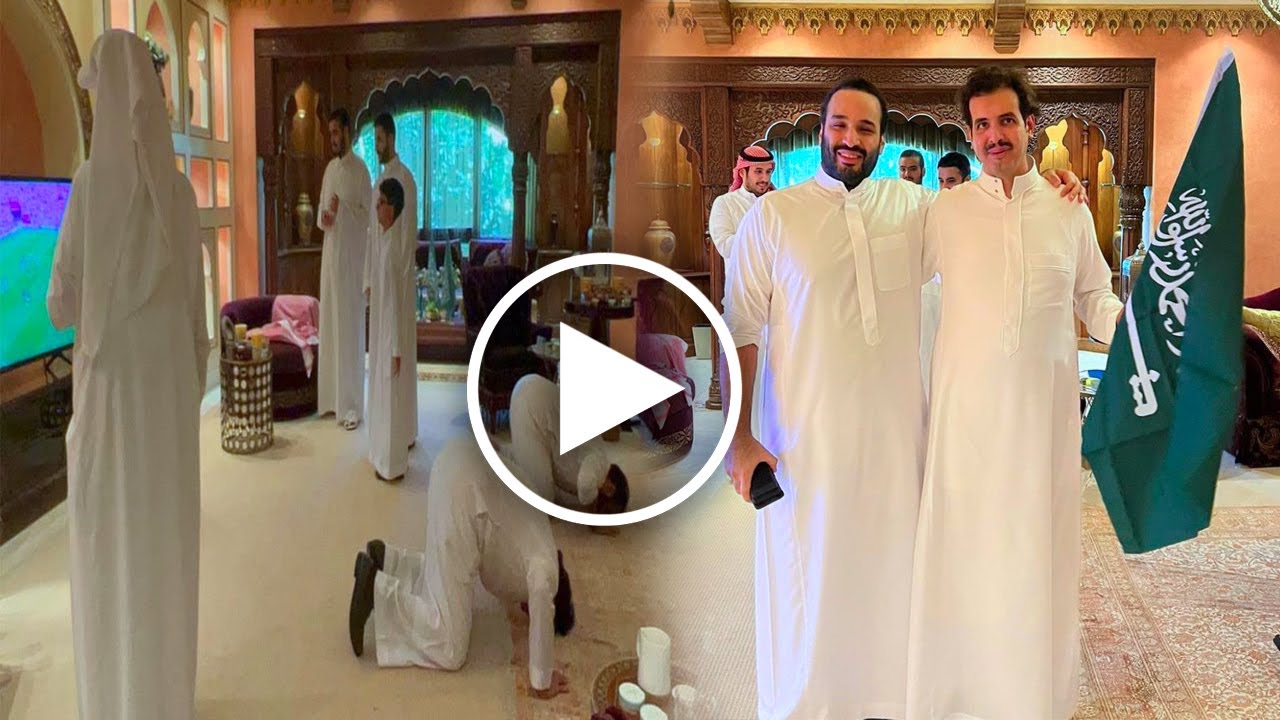 شاهد بالفيديو لحظة الفرحة العارمة للامير محمد بن سلمان بعد فوز السعودية