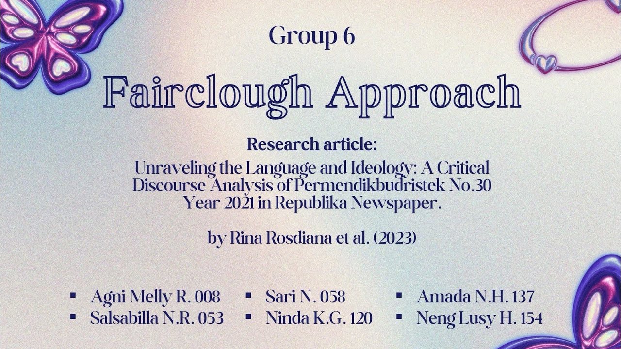 Data Analysis using Fairclough's Approach | CDA - YouTube