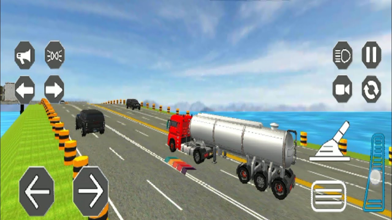 Oil Tanker truck driving 3D game || best Android gameplay - YouTube