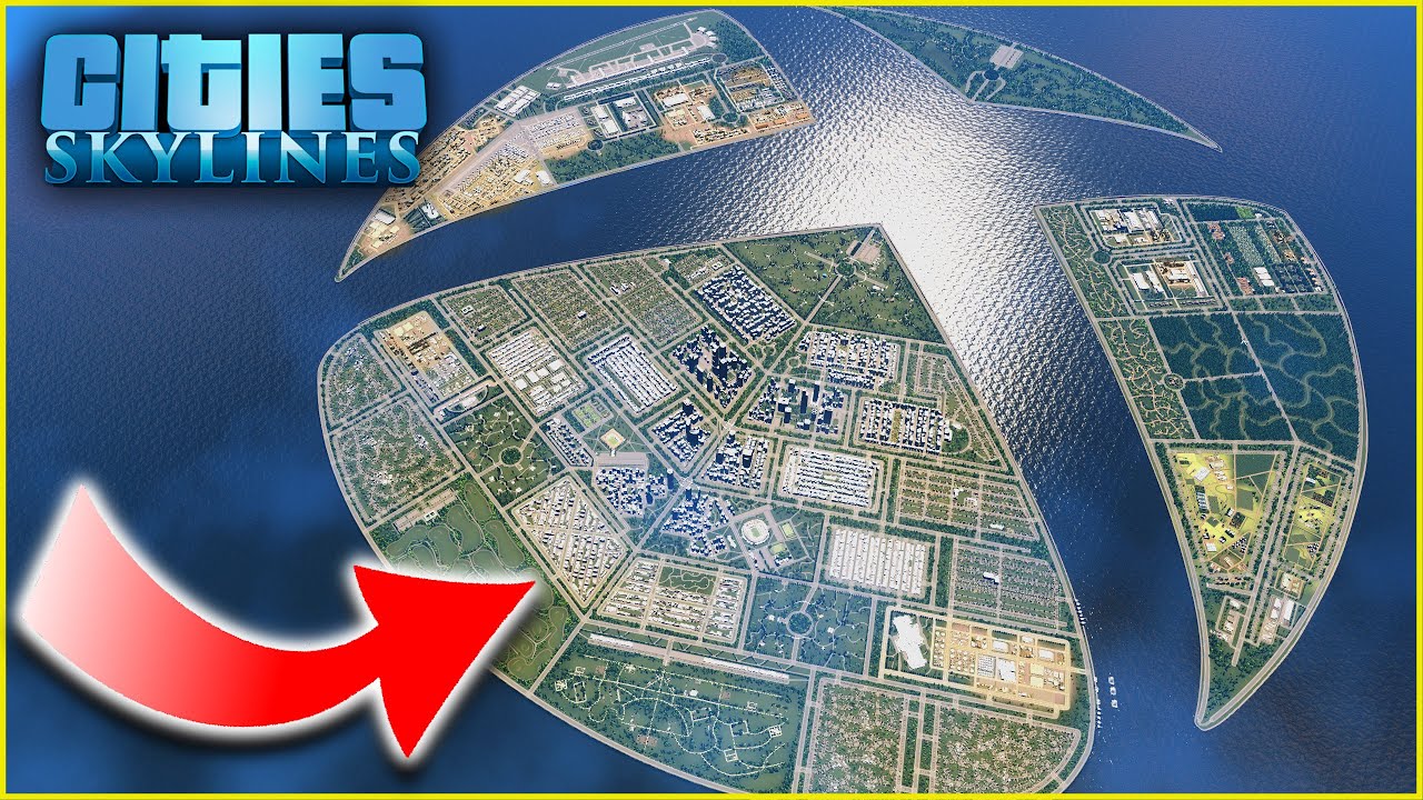 Speed Build: Constructing the Full XBOX Logo City in Cities: Skylines ...