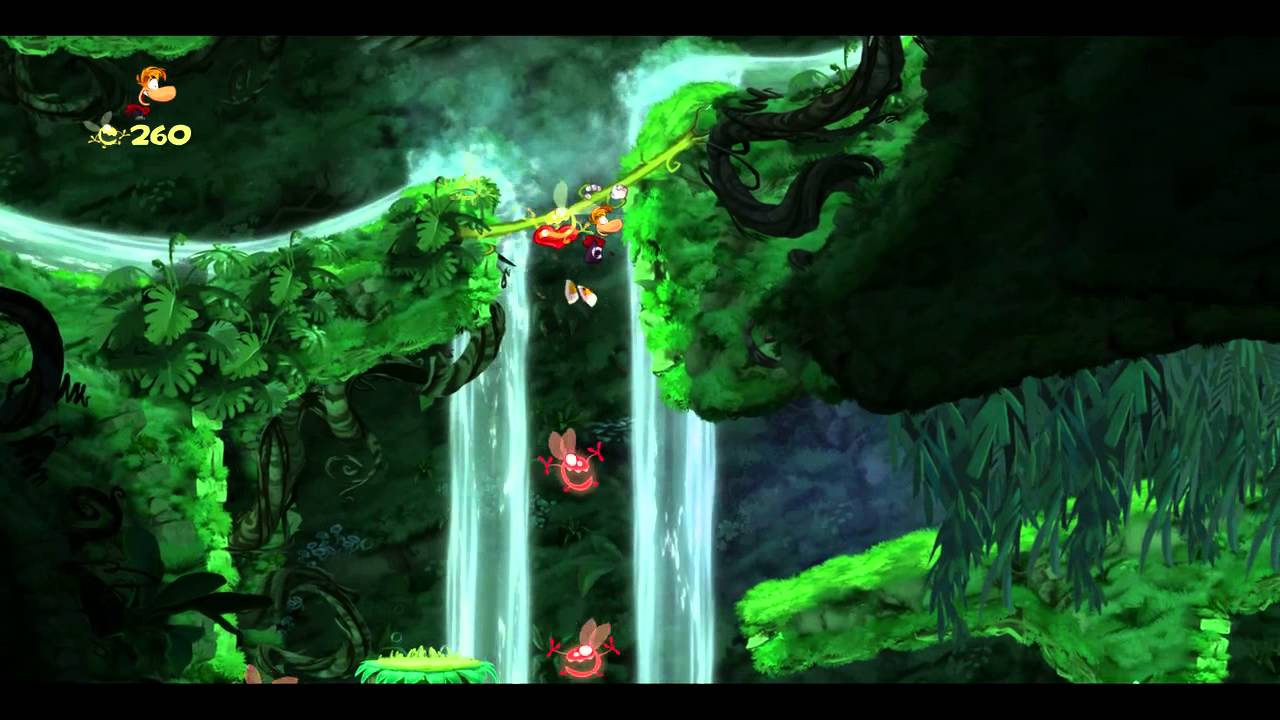 Rayman Origins: Level 5 - Swinging Caves - YouTube