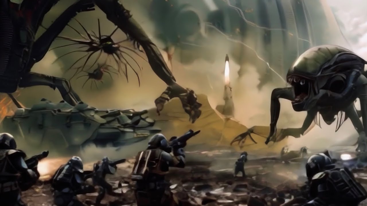 Alien Wars - SciFi Action #scifi #aliens #sfx #aianimation - YouTube