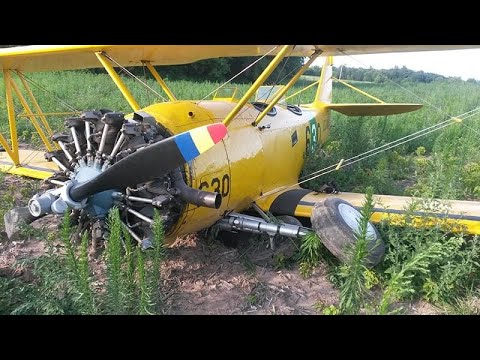 Big Old NAVAL N3N AIRCRAFT FACTORY ENGINES Cold Starting Up - YouTube