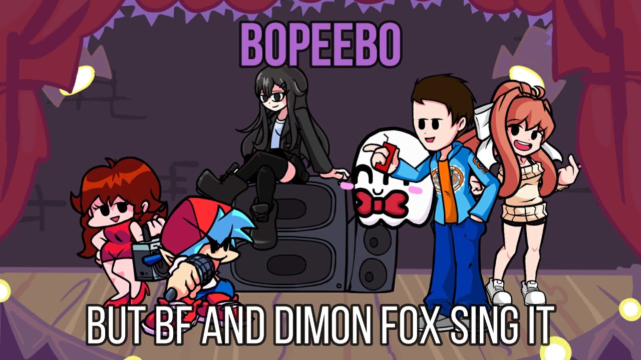FNF Bopeebo but BF and Dimon Fox sing it! | 3 FNF Anniversary Special ...