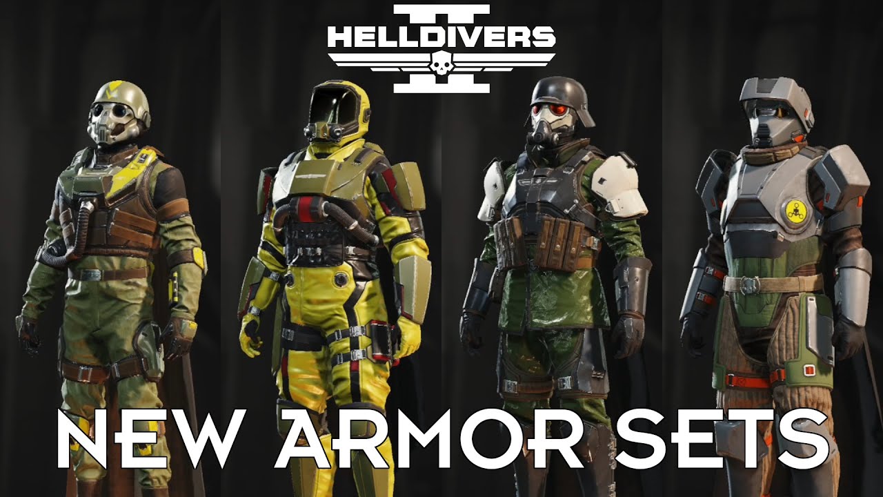 HELLDIVERS 2 Chemical Agents Premium Warbond Armor Sets + New Superstore Armor Sets - YouTube