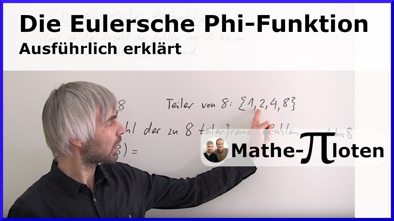 Die Eulersche Phi-Funktion - YouTube