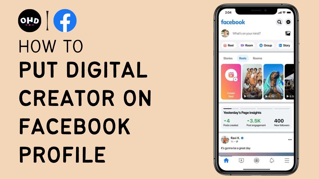 How To Put Digital Creator on Facebook Profile in iOS/Android (2023 ...