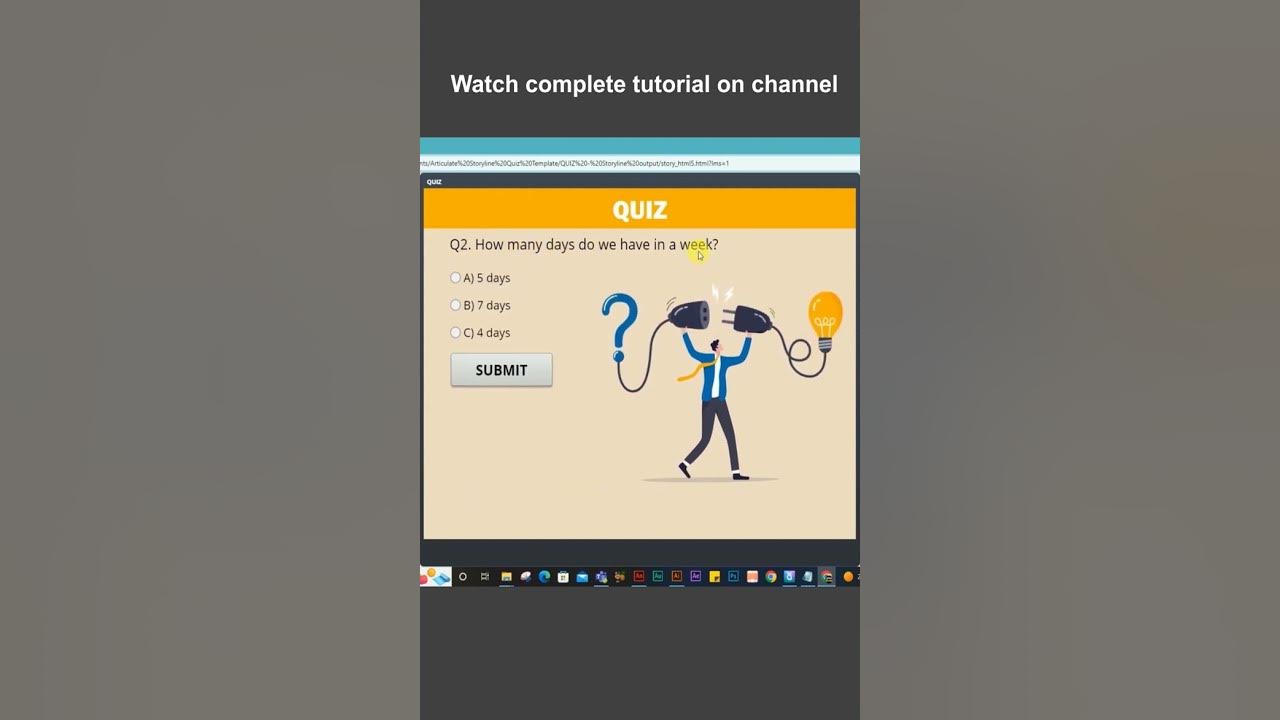 Articulate Storyline Quiz Tutorial - YouTube