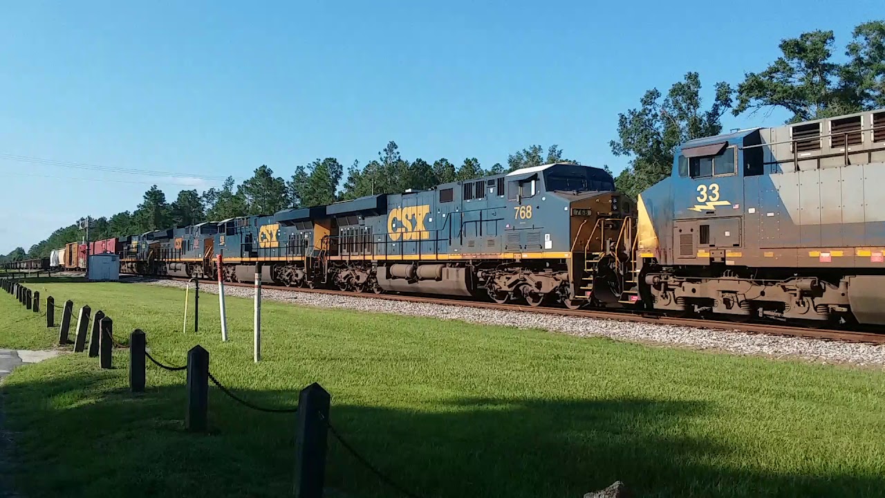 Csx 807. Folkston, GA - YouTube