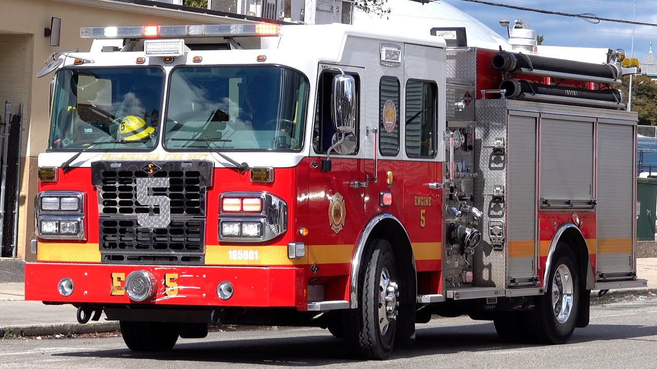Philadelphia Fire Department Engine 5 Responding - YouTube