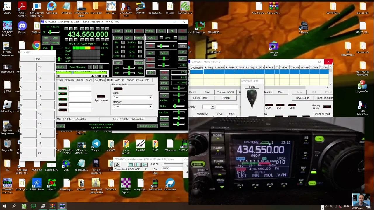 ICOM IC-7000 SOFTWARE - YouTube