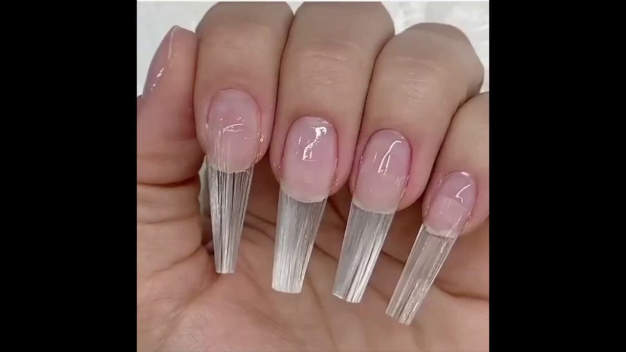 Satisfying Fiberglass nail construction compilation - YouTube